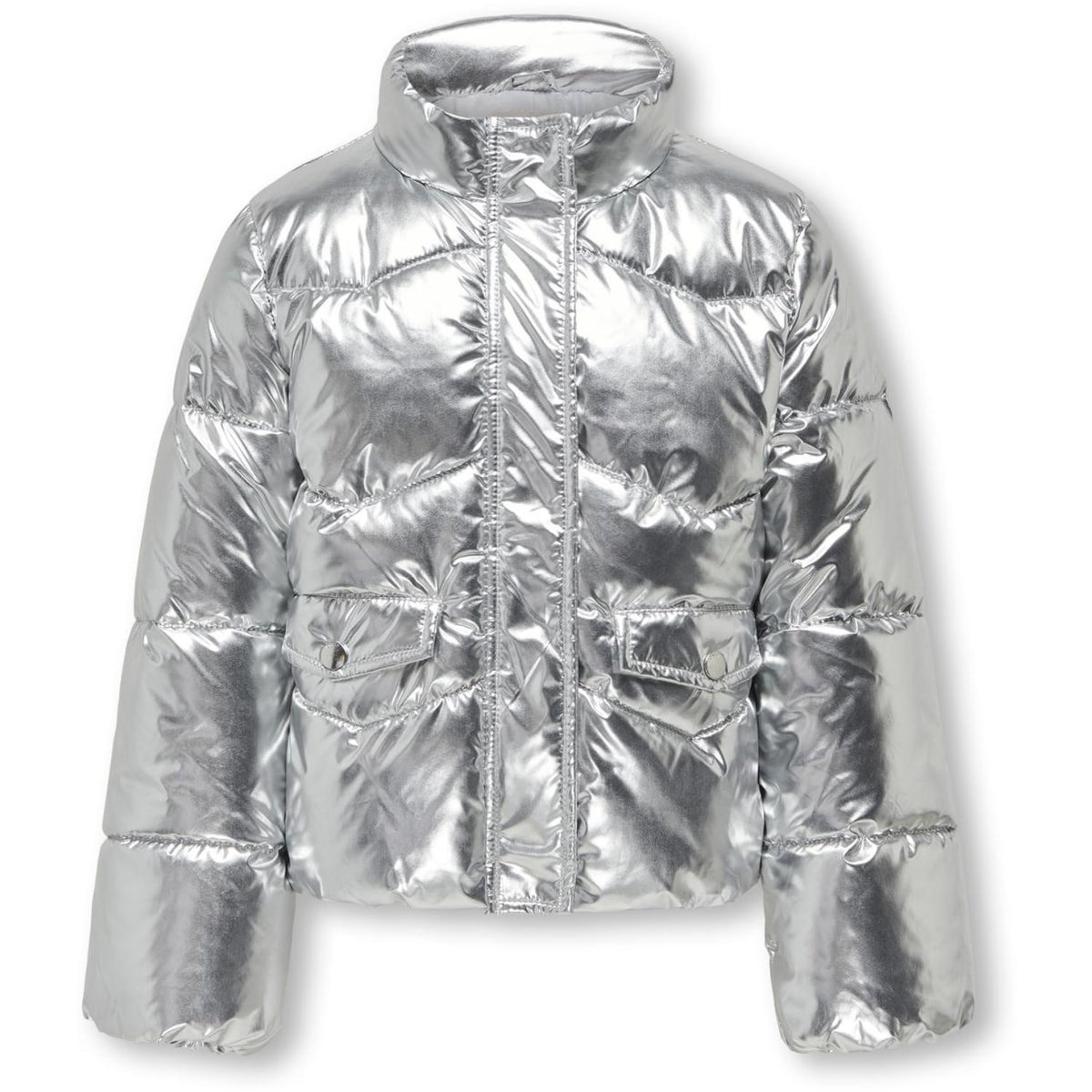 Køb kids ONLY Silver Pearl Puffer Jakke | Luksusbaby – Luksusbaby DK