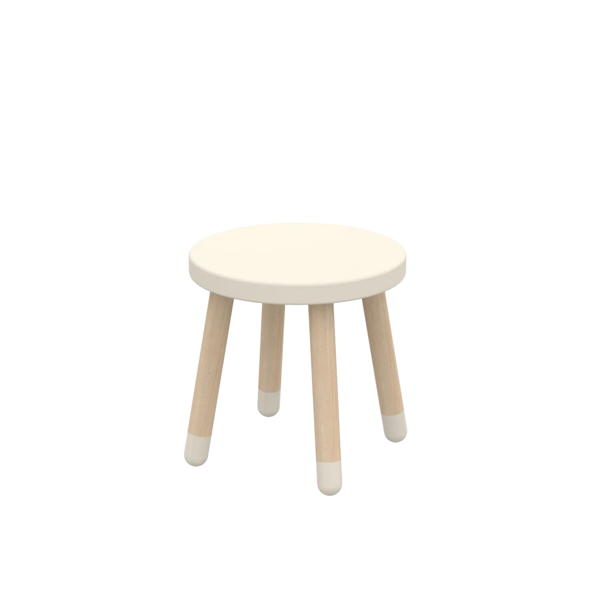 Køb FLEXA Creme DOTS Skammel 30x30cm | Luksusbaby – Luksusbaby DK