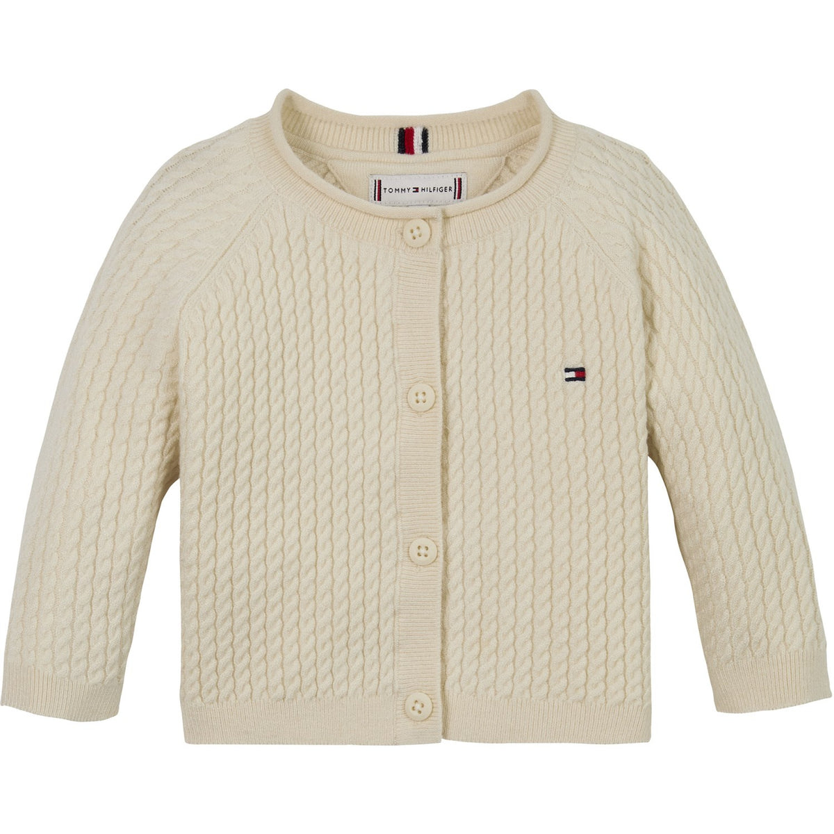 Køb Tommy Hilfiger Calico Cable Cardigan