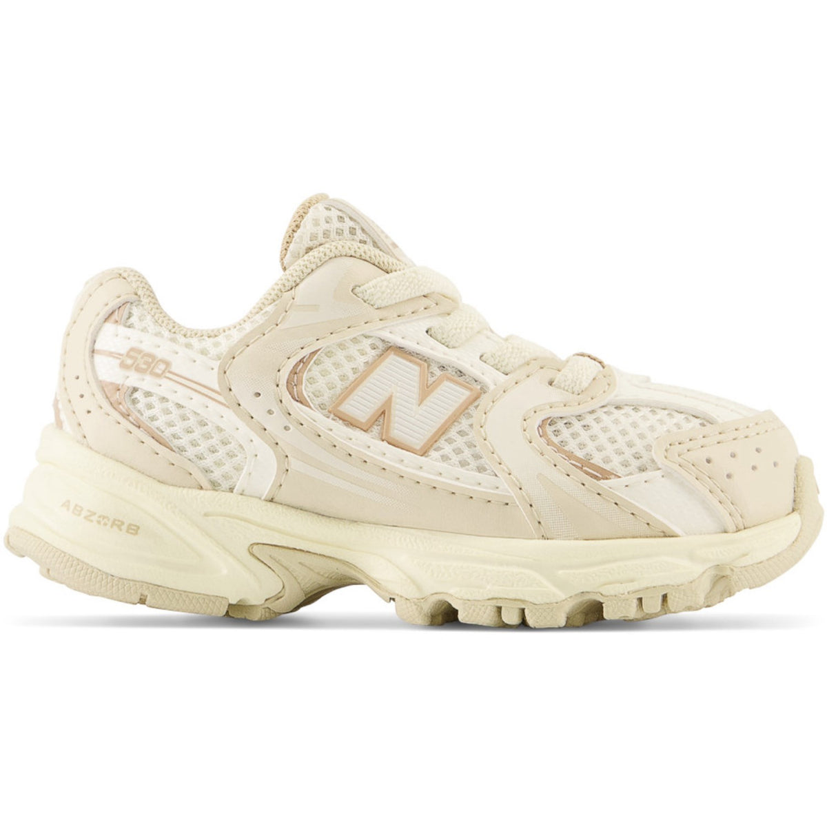 Køb New Balance Beige 530 Kids Bungee Lace | Luksusbaby – Luksusbaby DK