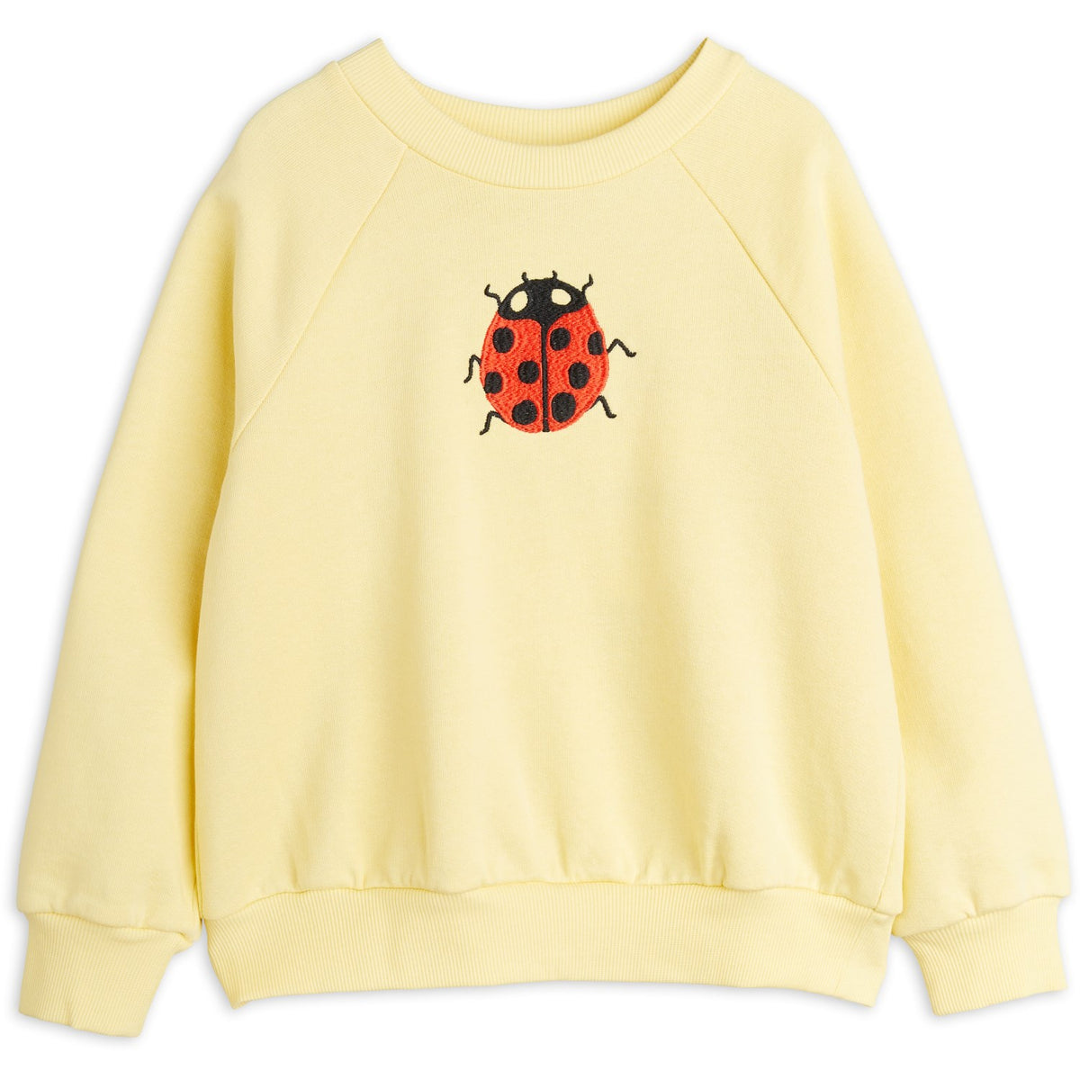 Køb Mini Rodini Yellow Ladybugs Embroidery Sweatshirt | Luksusbaby ...