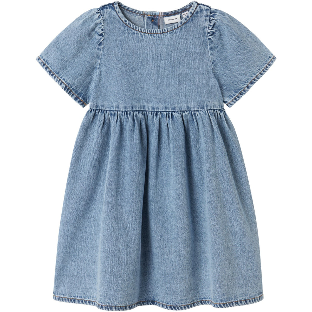 Køb Name It Medium Blue Denim Gemma Loose Denim Kjole