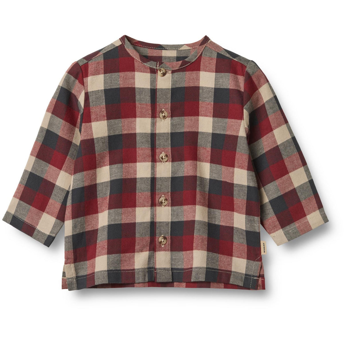Køb Wheat Red Blue Check Skjorte Shelby