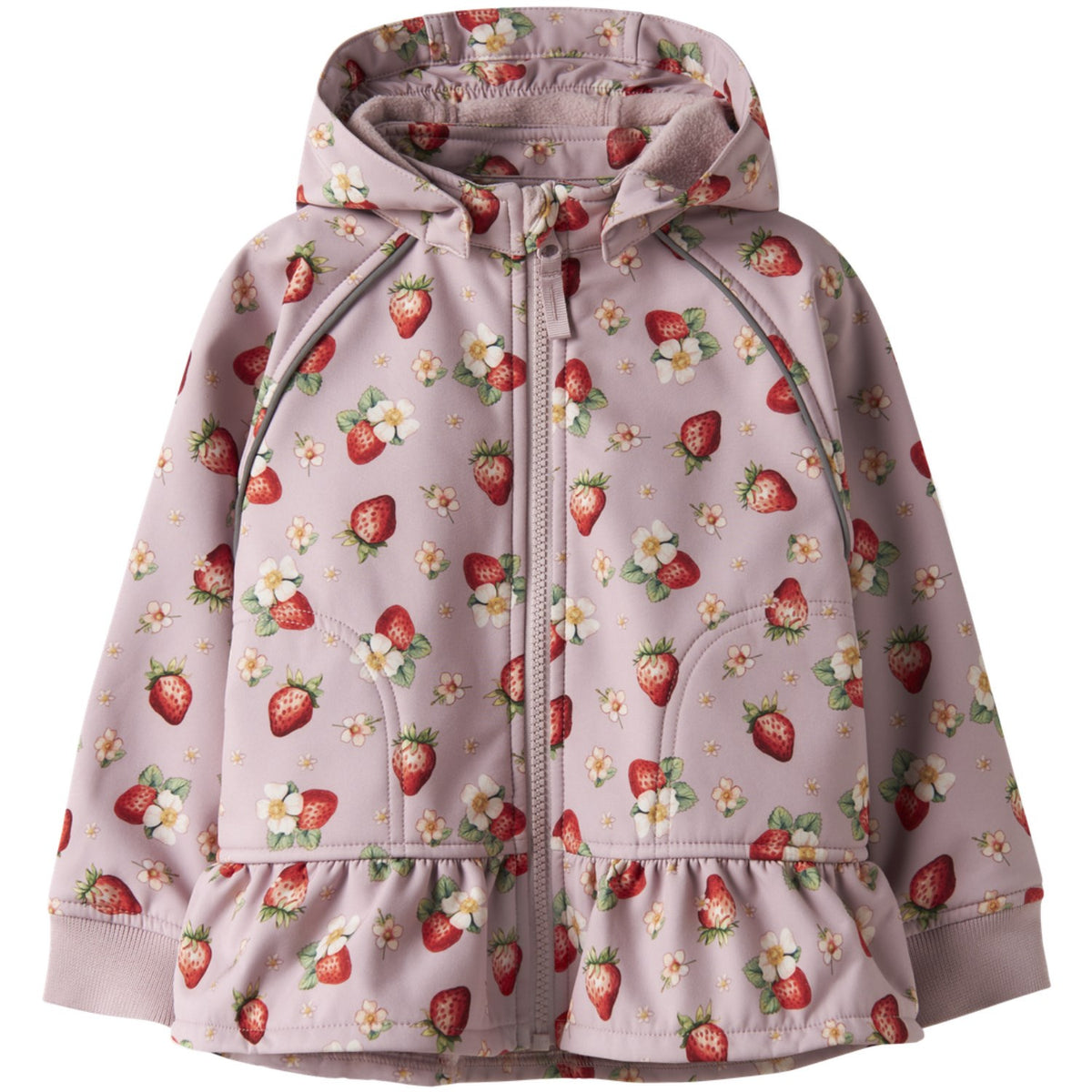 Køb Name It Keepsake Lilac Strawberry Nmfalfa08 Softshell Jakke Peblum Fo