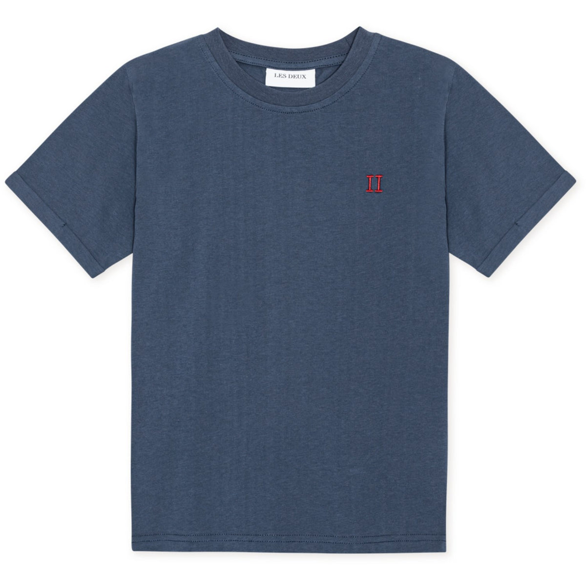Køb Les Deux Kids Dark Denim Blue Norregaard Contrast T-Shirt