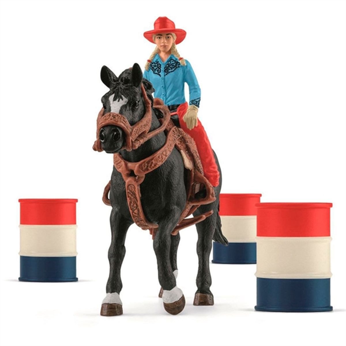 Køb schleich® Farm World Barrel Racing Fun | Luksusbaby – Luksusbaby DK
