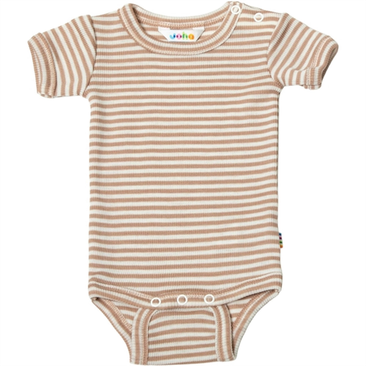 Uld/Silke Light Brown Stripe Body - Joha | Luksusbaby – Luksusbaby DK